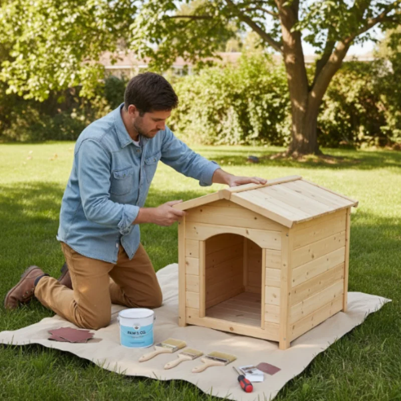 How to Paint a Dog House: Step-by-Step DIY Guide - Aosom