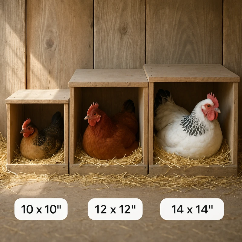 How Big Should a Chicken Nest Box Be for Healthy Hens? - Aosom