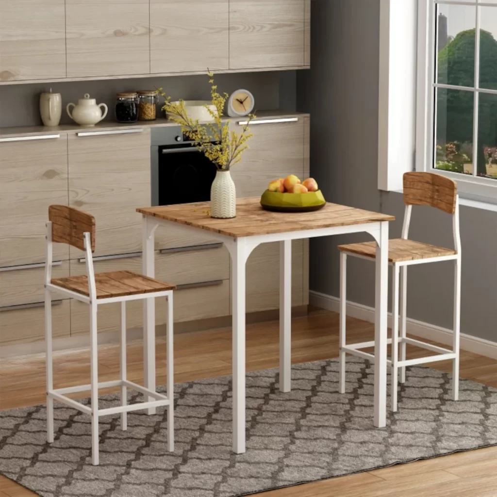 HOMCOM 3 Piece Pub Table and Chair Set Assembly Manual (SKU:835 ...