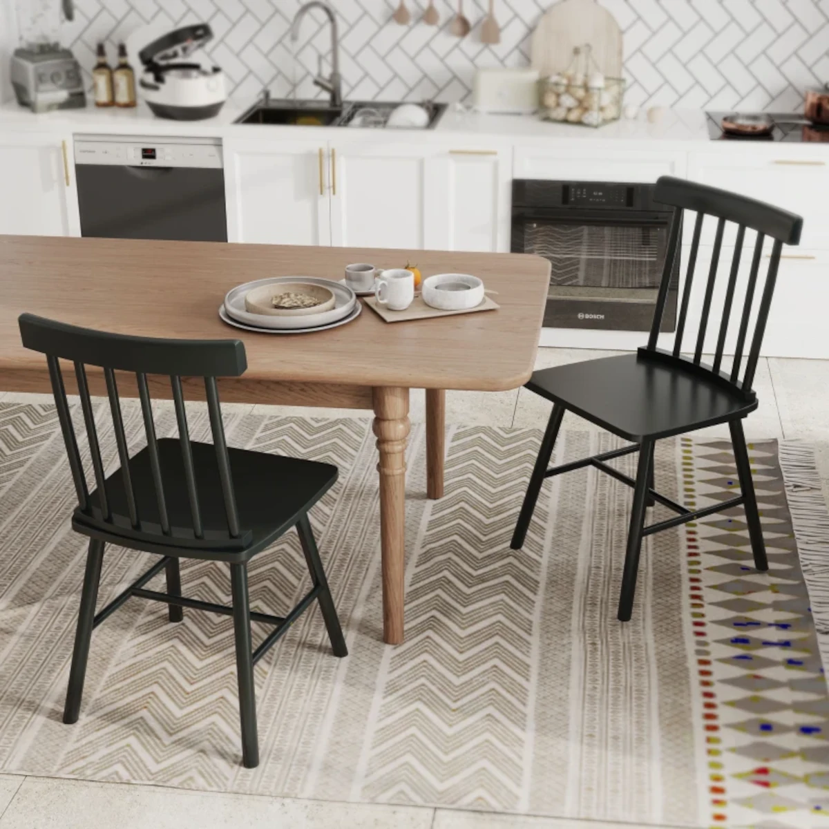 HOMCOM Wooden Dining Chair Assembly Manual (SKU:83A-328V01BK) - Aosom