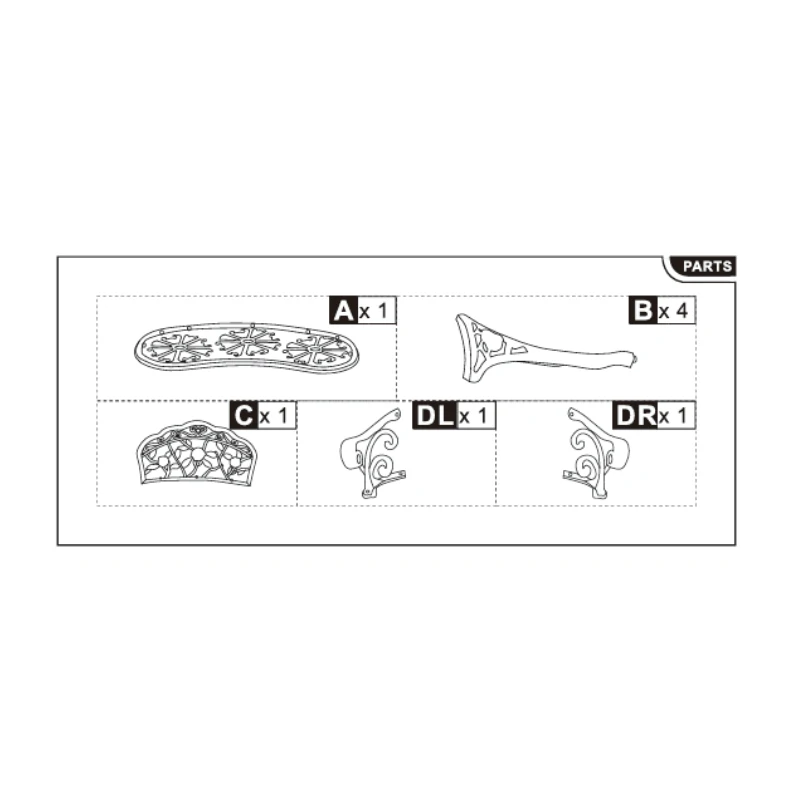 Outsunny Outdoor Garden Bench Assembly Manual (SKU: 01-0794) - Aosom